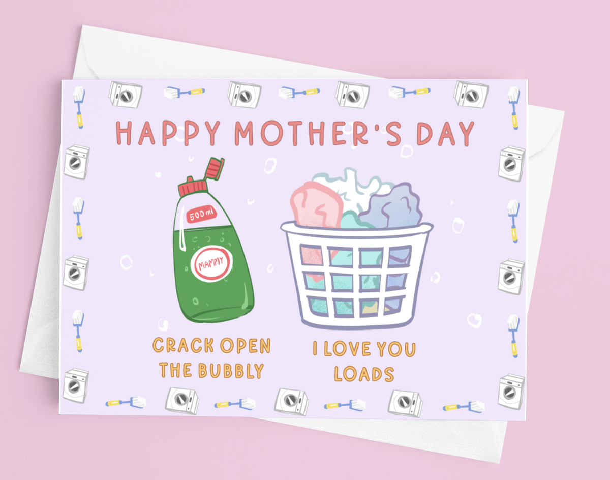 Washing Up and Laundry Mother's Day Card – Derry Nice Things