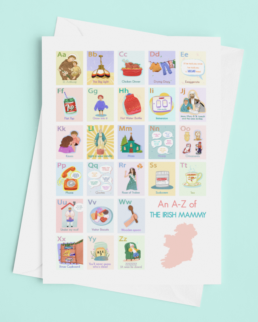 A-Z of Irish Mammy Mother's Day Card – Derry Nice Things