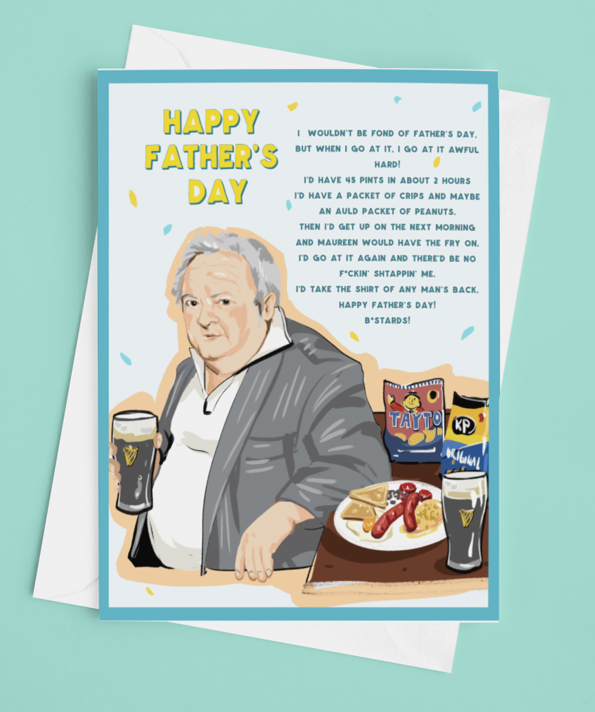 Pintman Paddy Losty Father's Day Card – Derry Nice Things