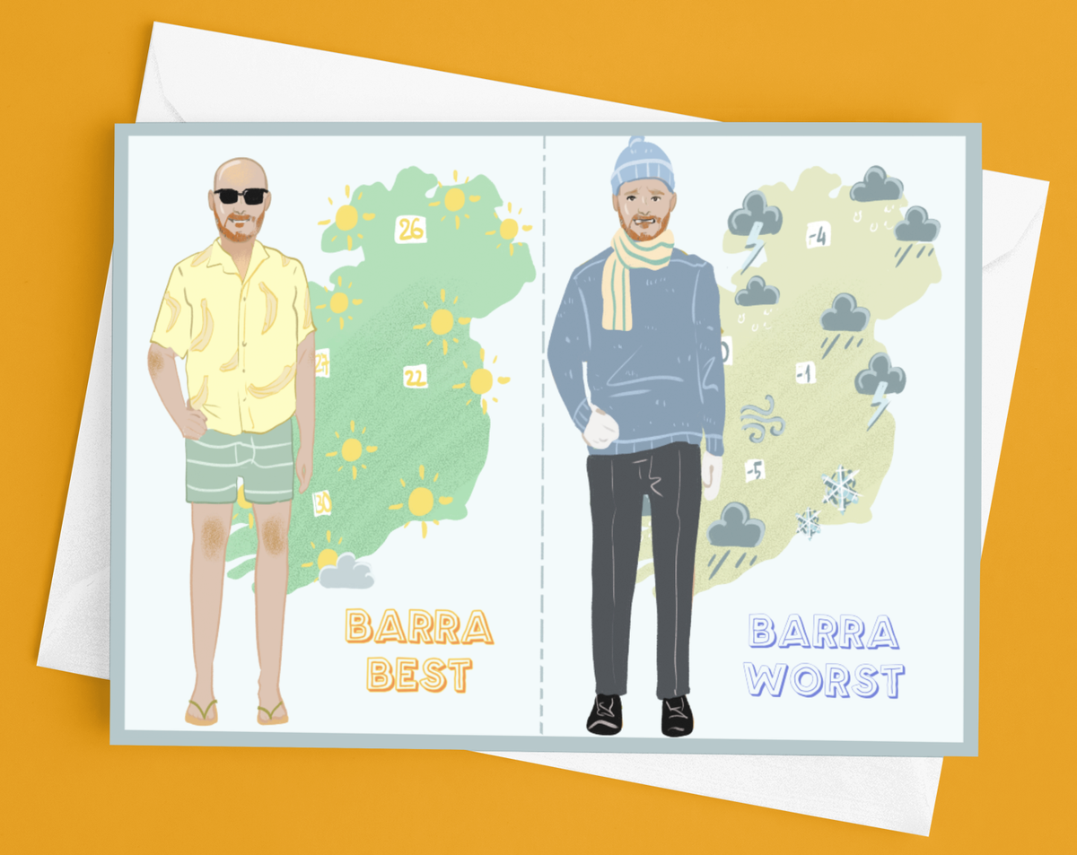 Barra Best/ Barra Worst Greetings Card – Derry Nice Things