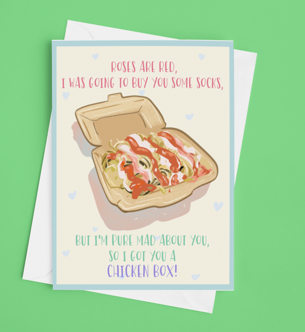 Chicken Box Valentines Card – Derry Nice Things