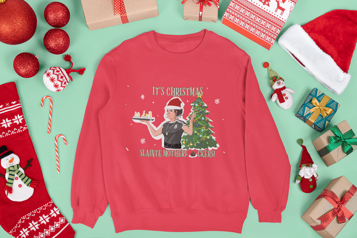 Michelle Derry Girls 'Slainte Motherf*ckers' Christmas Jumper – Derry ...